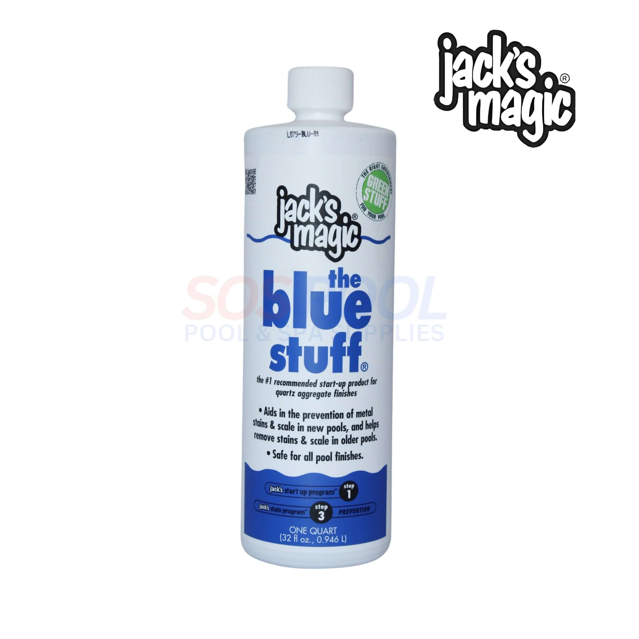 Jacks Magic The Blue Stuff Metal Stain Remover | 32oz | JMBLUE032