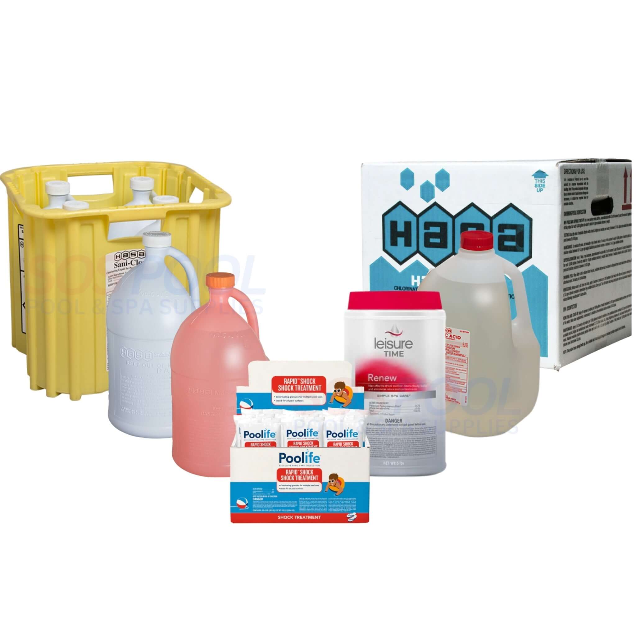 Chlorine and Shock Products for Pools
