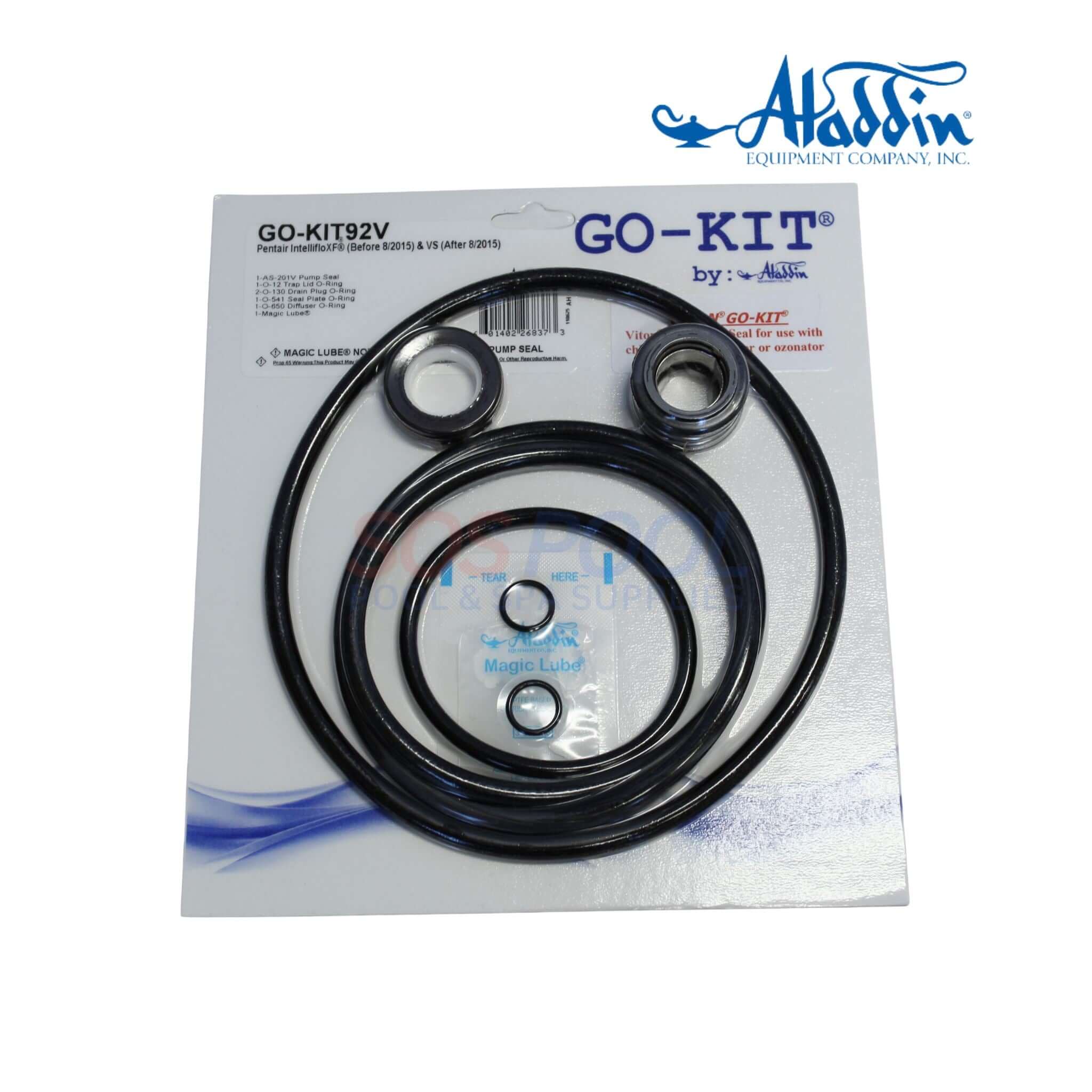 Aladdin O-Ring Repair Kit For Pentair IntelliFloXF & VS | GO-KIT92V