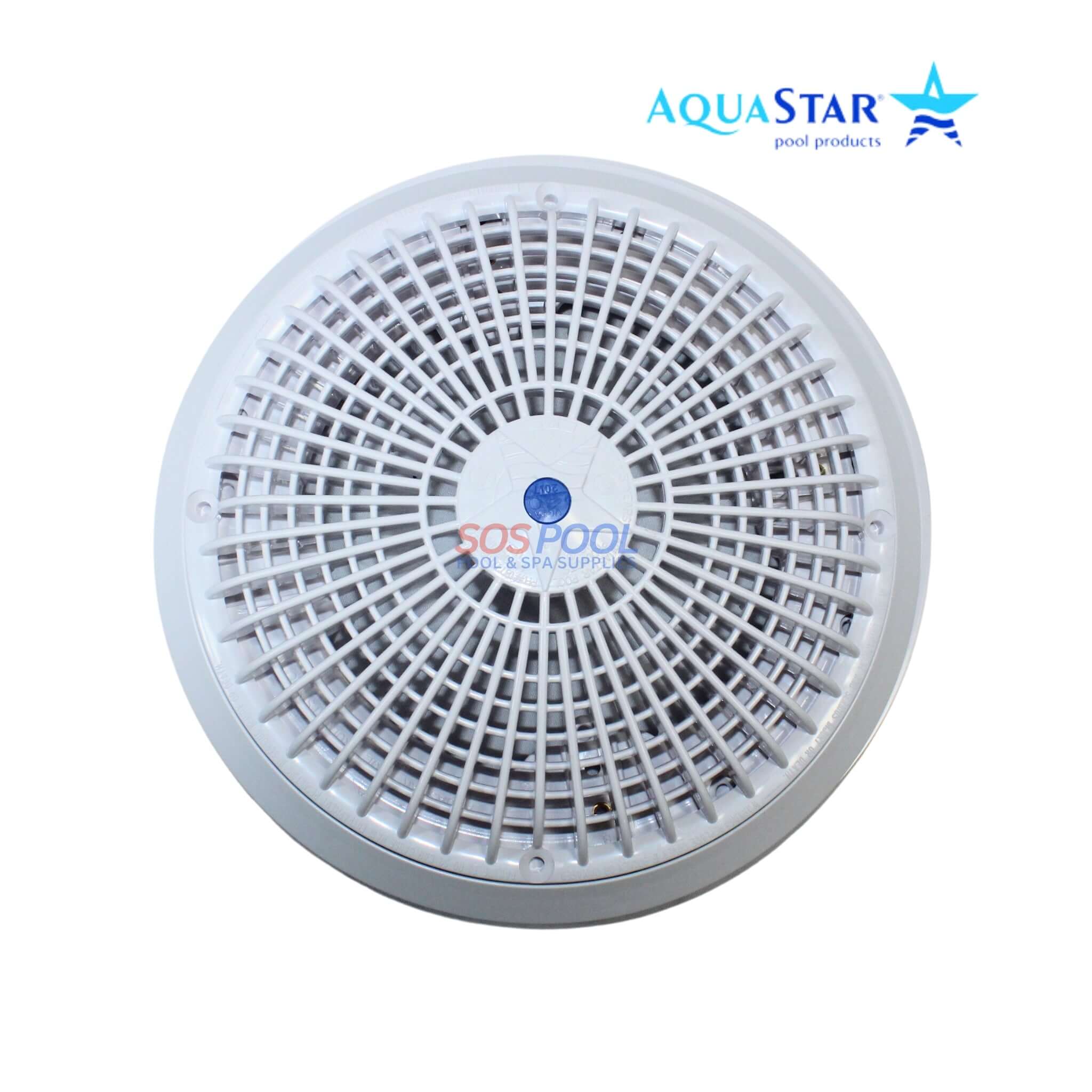 AquaStar 10" Universal Round Main Drain Cover with Universal Adapter K