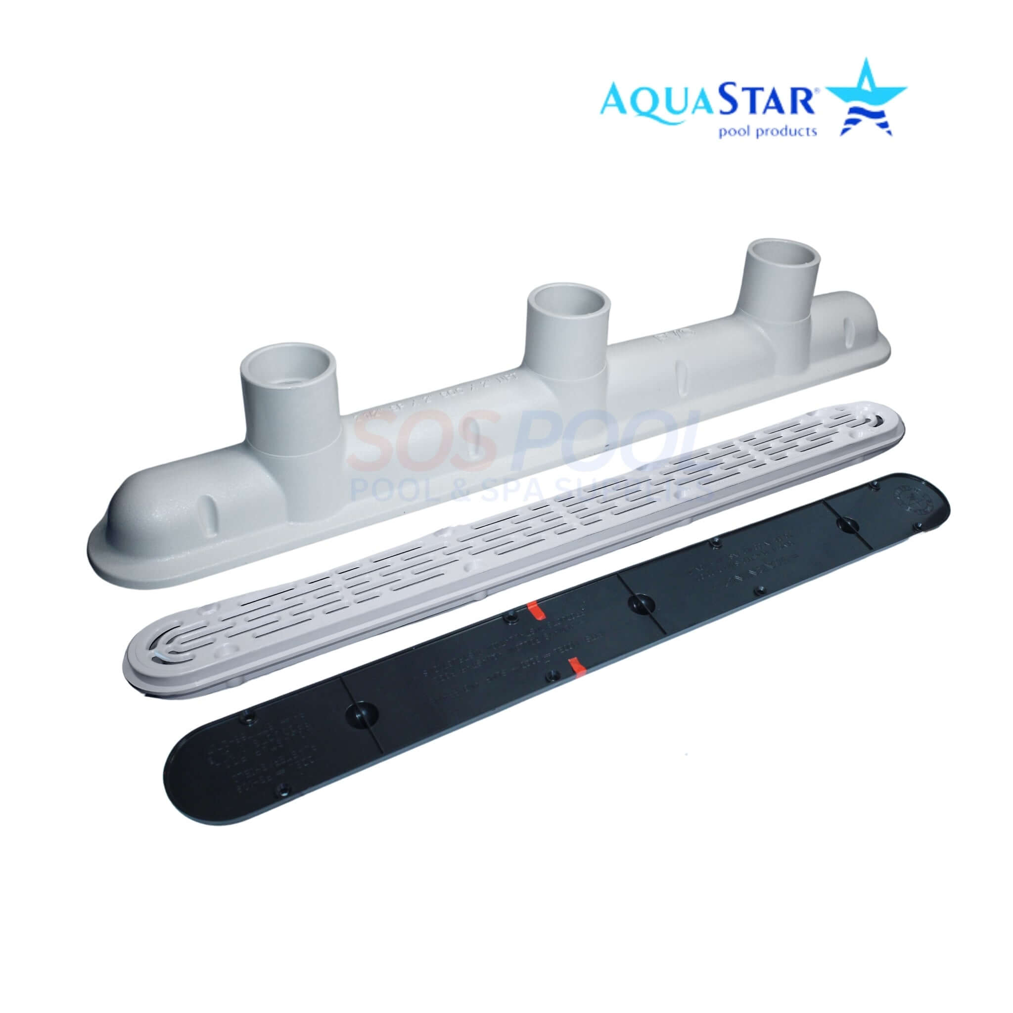 AquaStar 32" Channel Drain with 3-Port Sump | 32CDFL101
