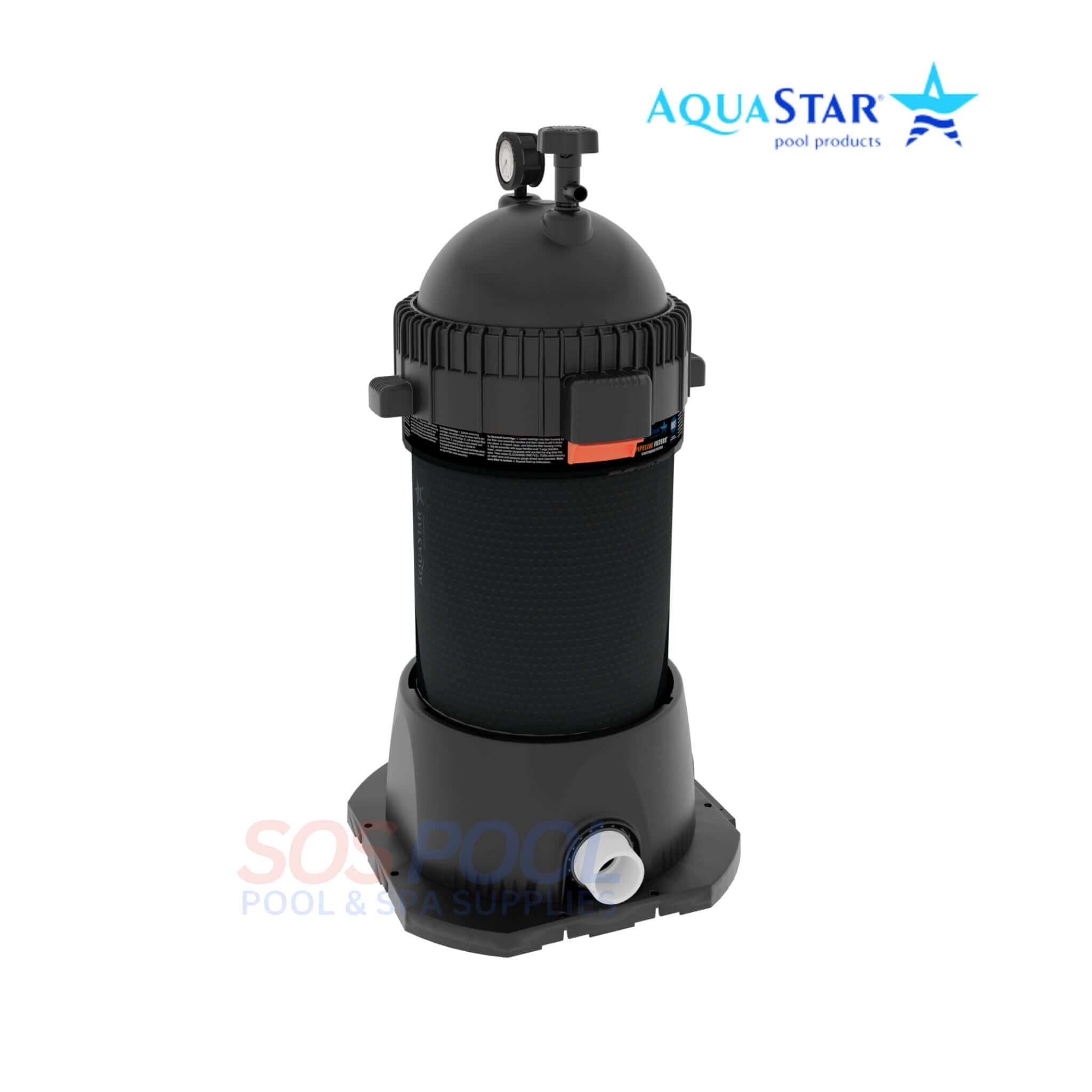 AquaStar Pool And Spa Pipeline Cartridge Filter | 27,000 Gallon | 200