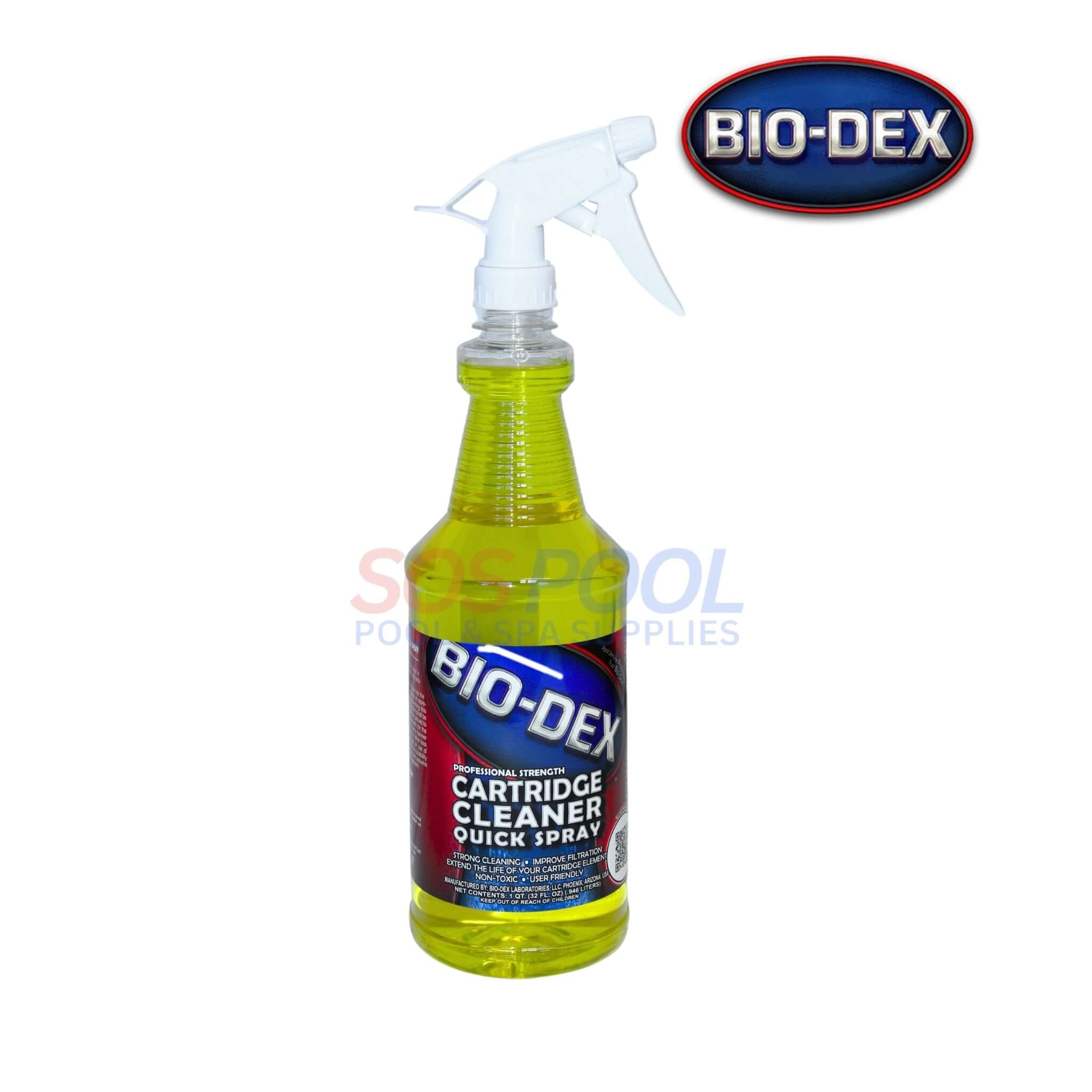 Bio-Dex Pool Filter Cartridge Spray Cleaner | 32 oz | CART32