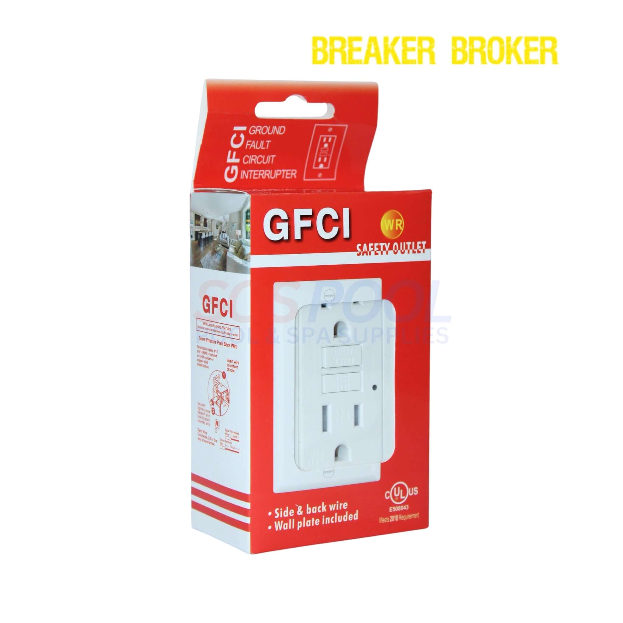 Breaker Broker Light GFCI Weather & Tamper Resistant | 20A | White