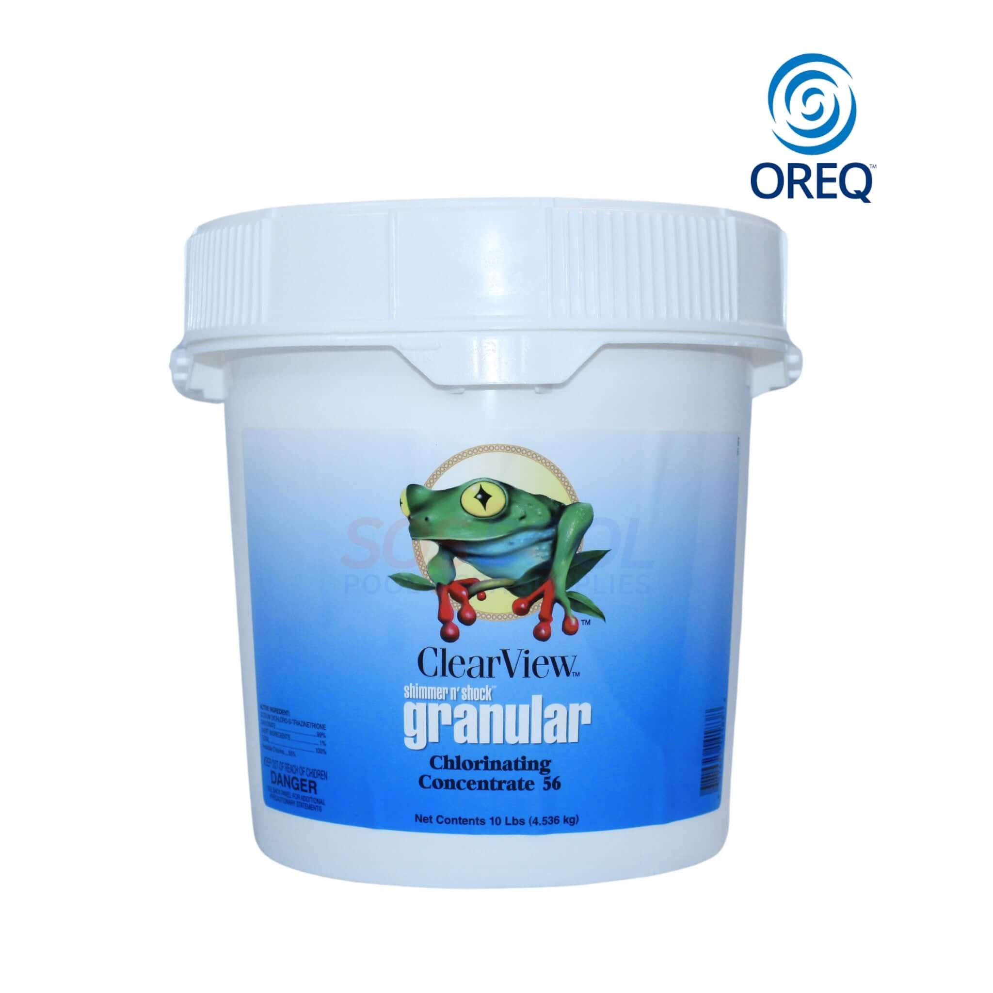 ClearView DiChlor Granular Chlorine | Shimmer-N Shock | 10lbs | CVDB01
