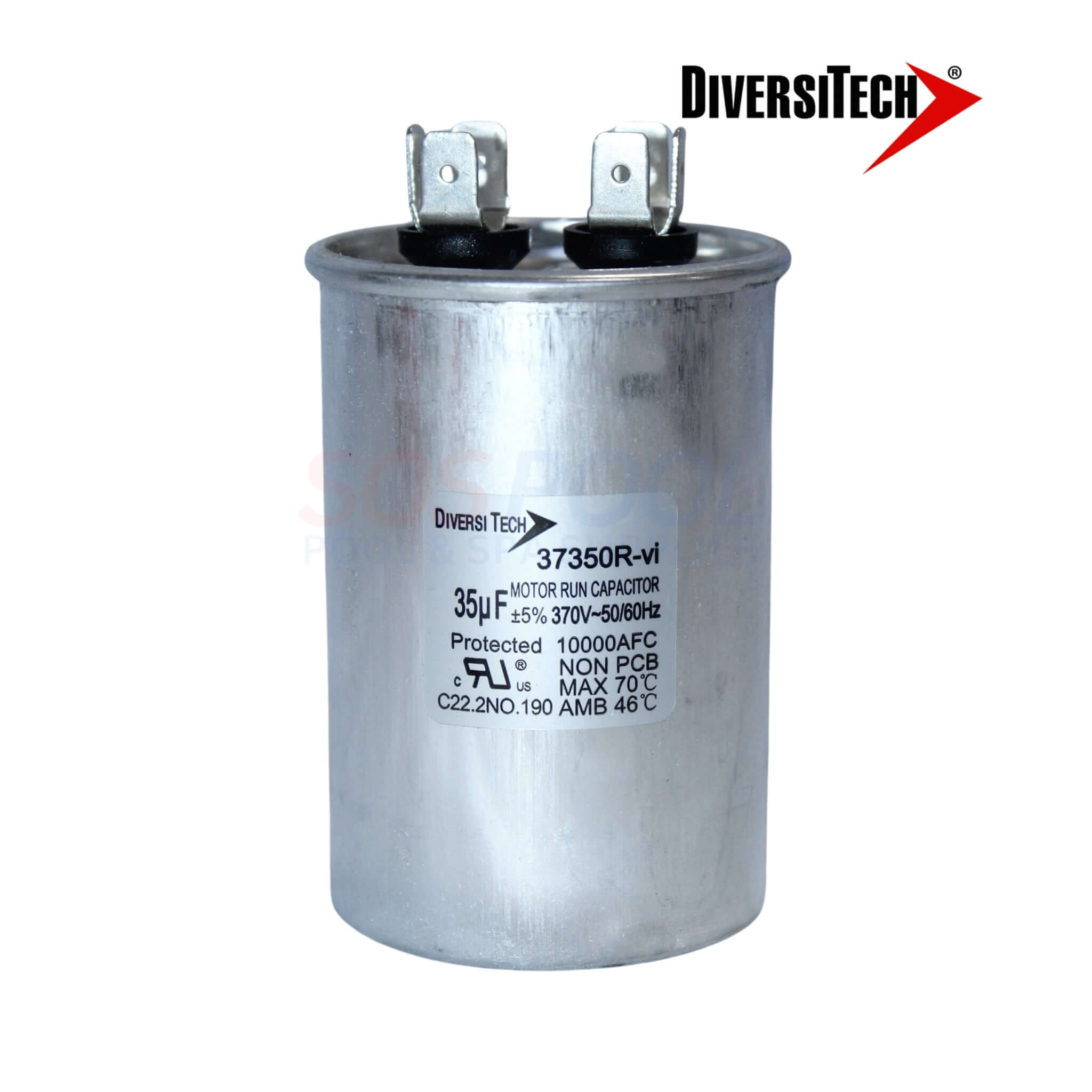 DiversiTech | Motor Run Capacitor 35uF | 37350R