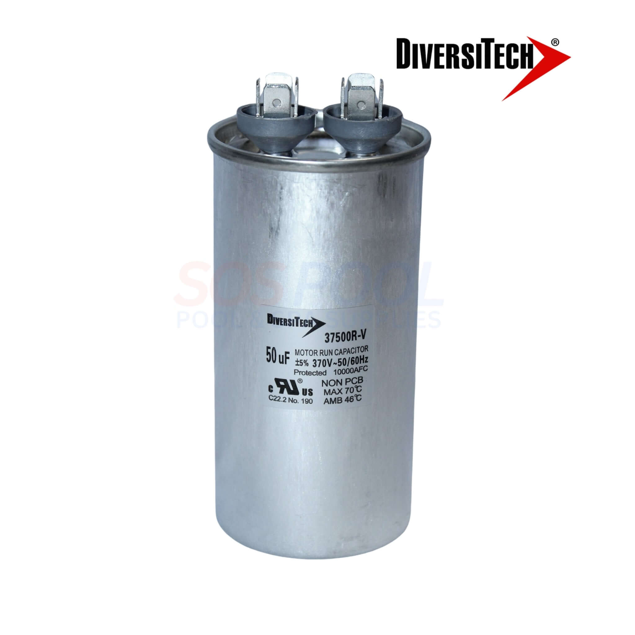 DiversiTech | Motor Run Capacitor 50uF | 37500R