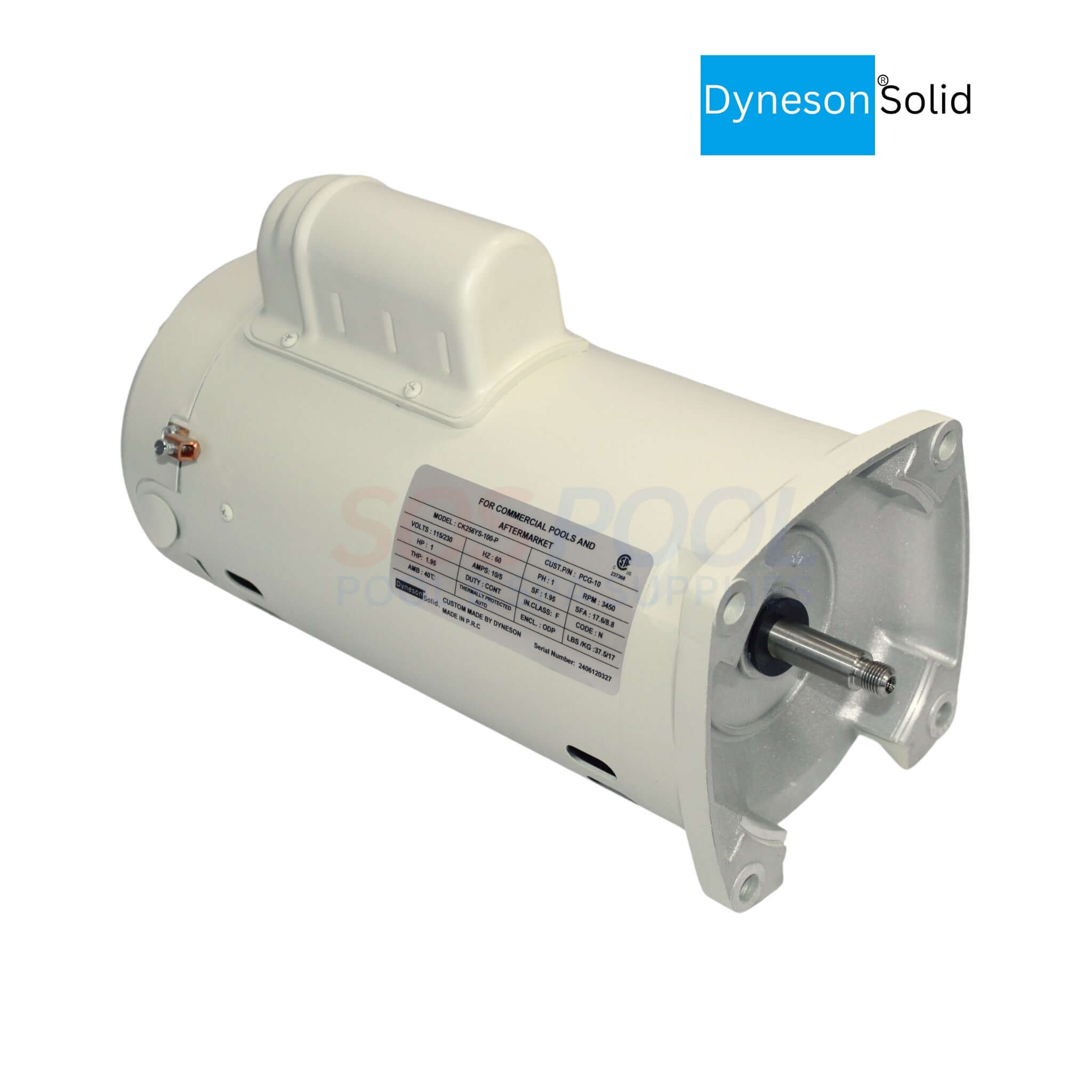 Dyneson 1 HP Motor For SuperFlo and Whisperflo Pumps | Almond | 355010