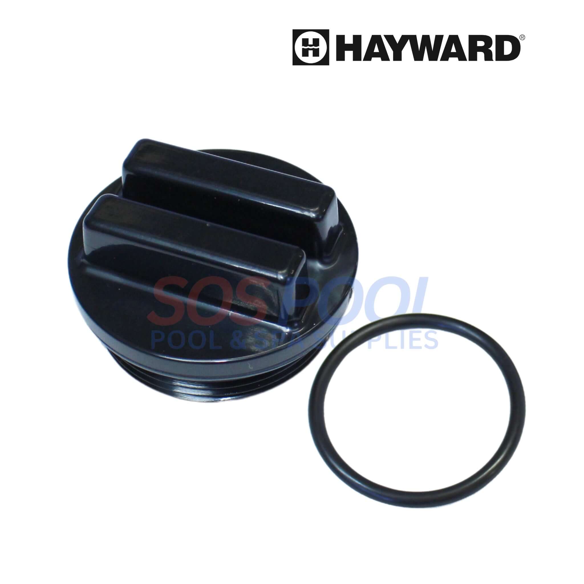 Hayward Drain Plug With O-Ring For SwimClear Filter | 1.5" | Black | S