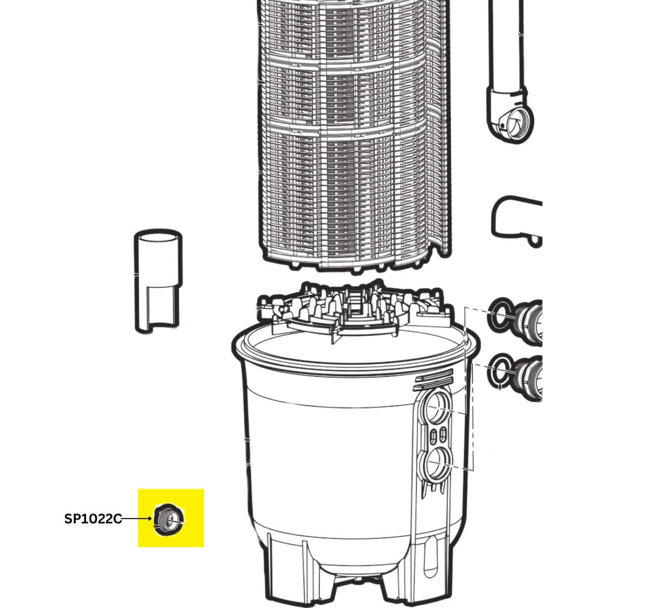Hayward Drain Plug for ProGrid Filter With O-Ring 1.5" | SP1022C