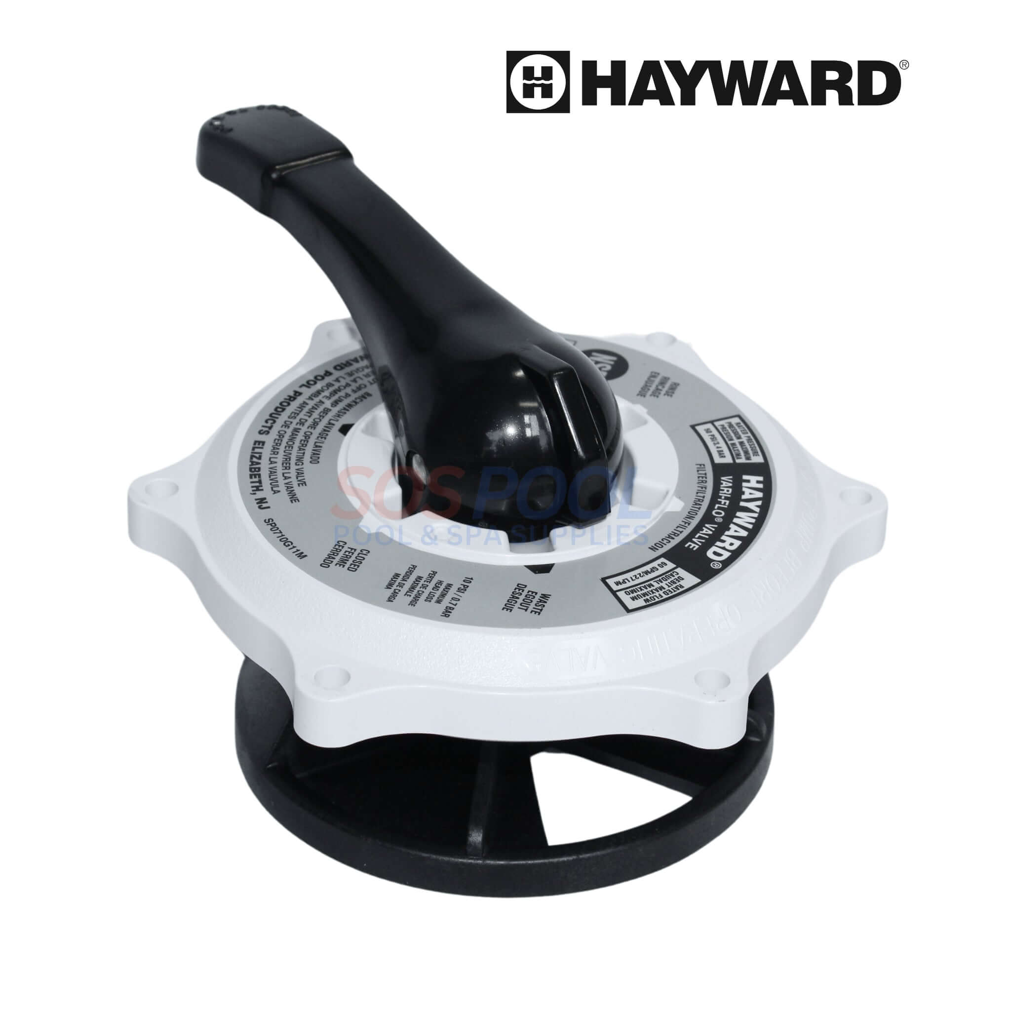 Hayward Key Cover and Handle Assembly For Multiport Valves | White | S