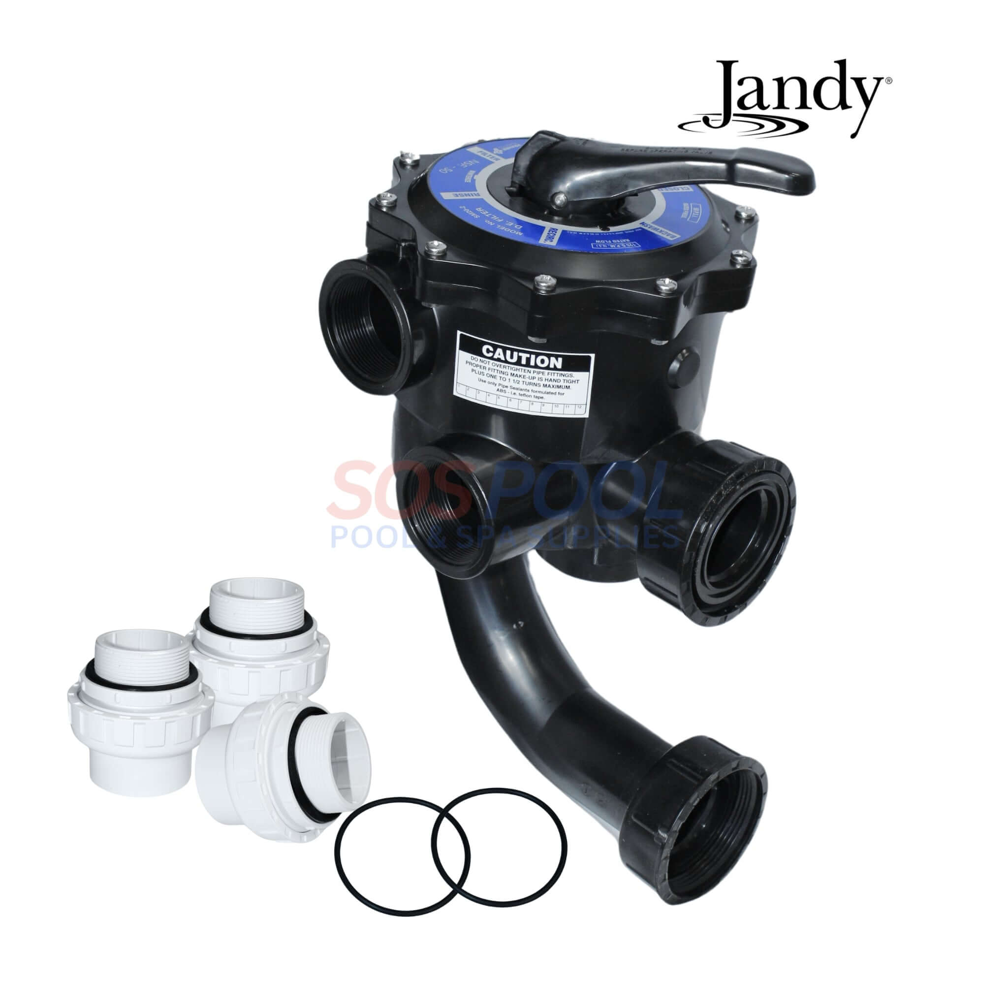 Jandy Multiport Backwash Valve With Unions For DEV and JS Filters | BW