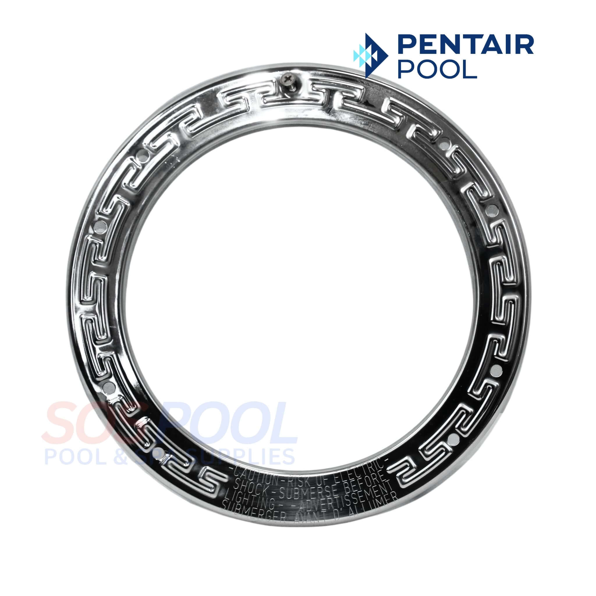 Pentair Stainless Steel Large Pool Light Face Ring Assembly | 79110600