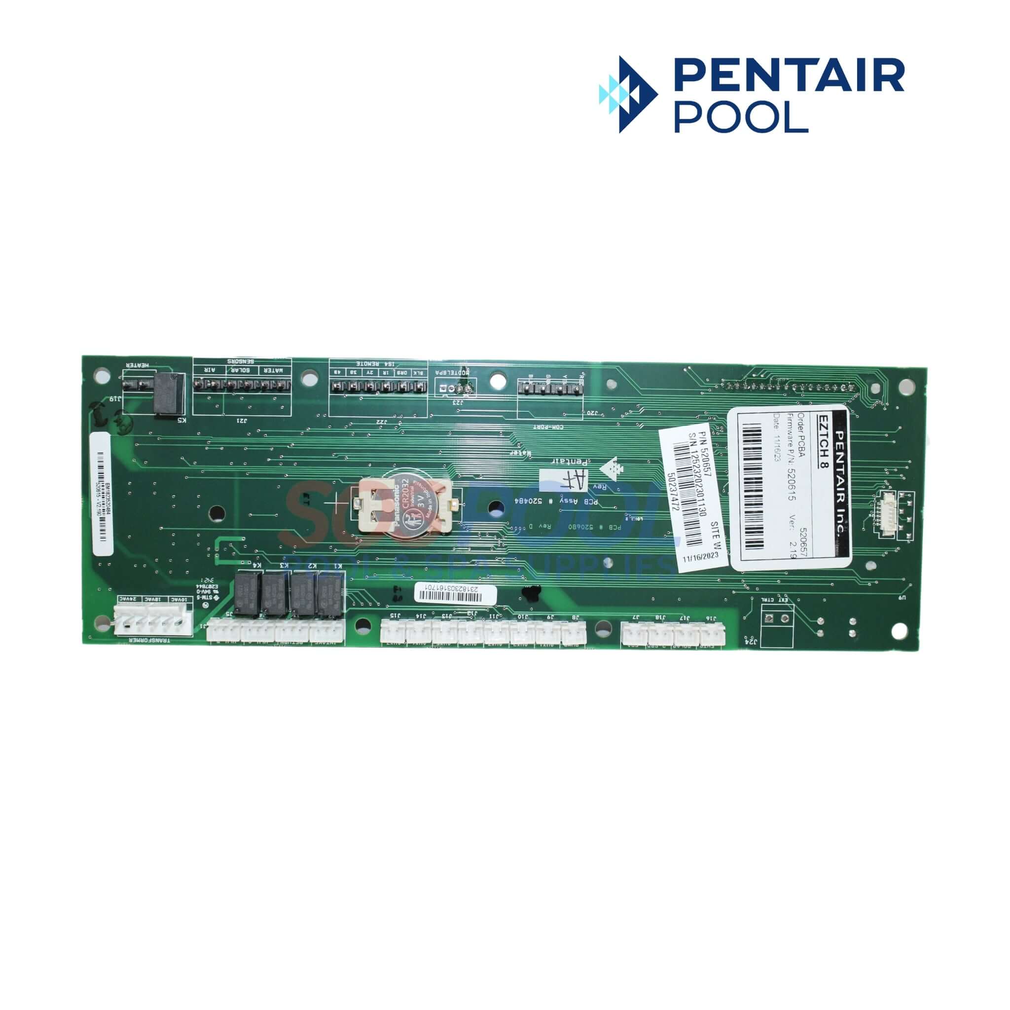 Pentair UOC Motherboard For EasyTouch Systems | 8 Auxiliary | 520657