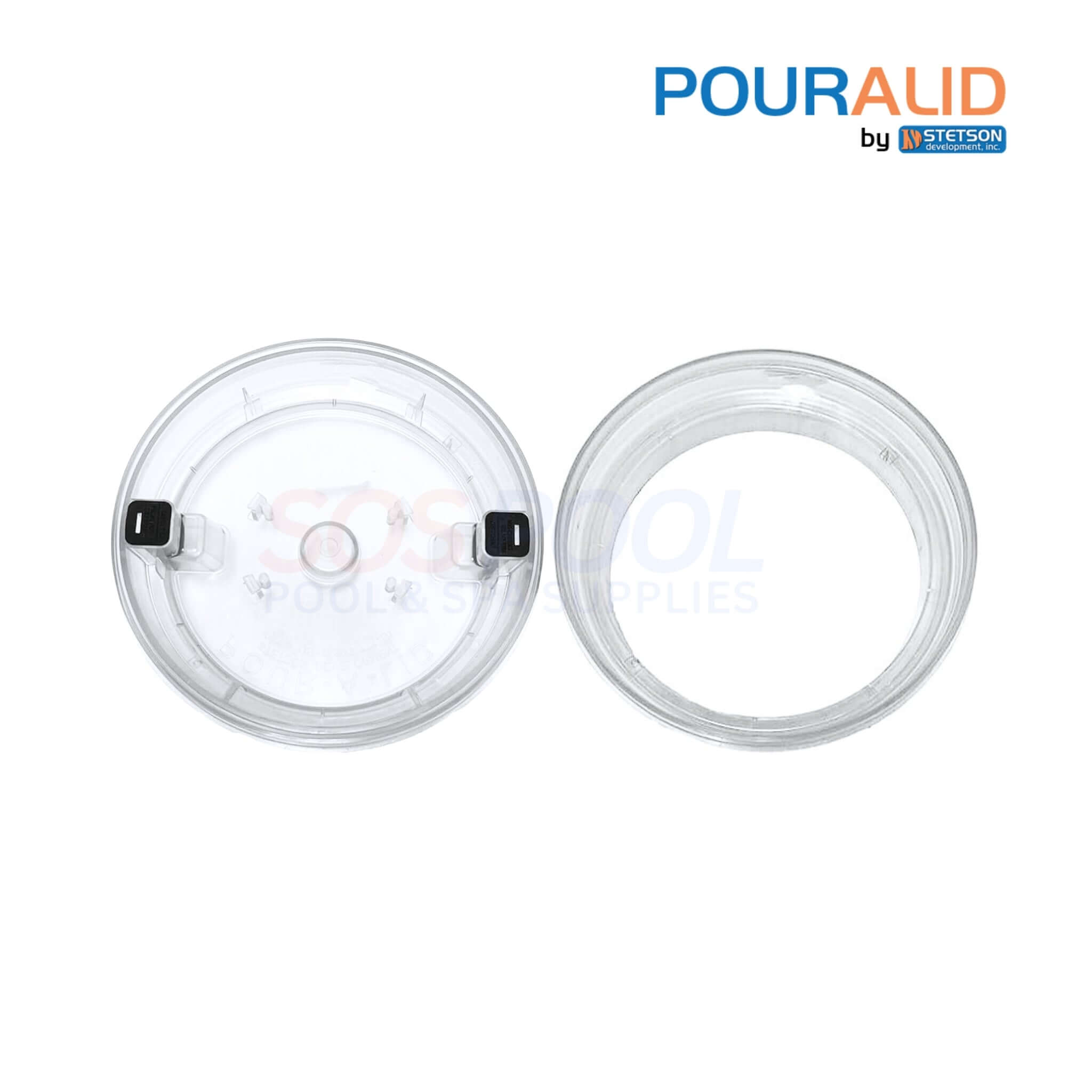 Pour-A-Lid Round Clear Swimming Pool Skimmer Cover | 10" | 201PALCLEAR