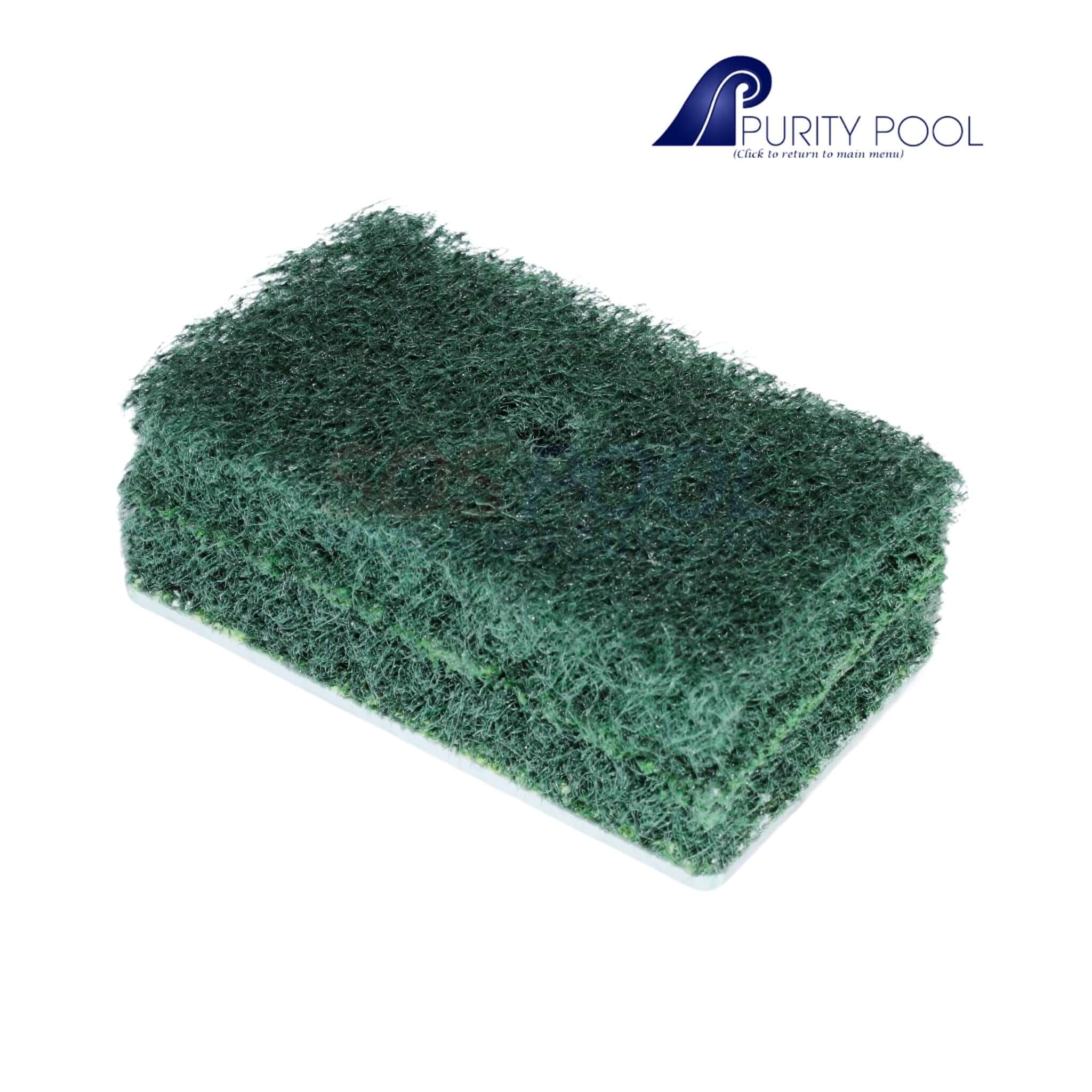 Purity Pool Jumbo Tile Coarse Scrubber Pad | 3 1/2" x 5 1/2" | Green