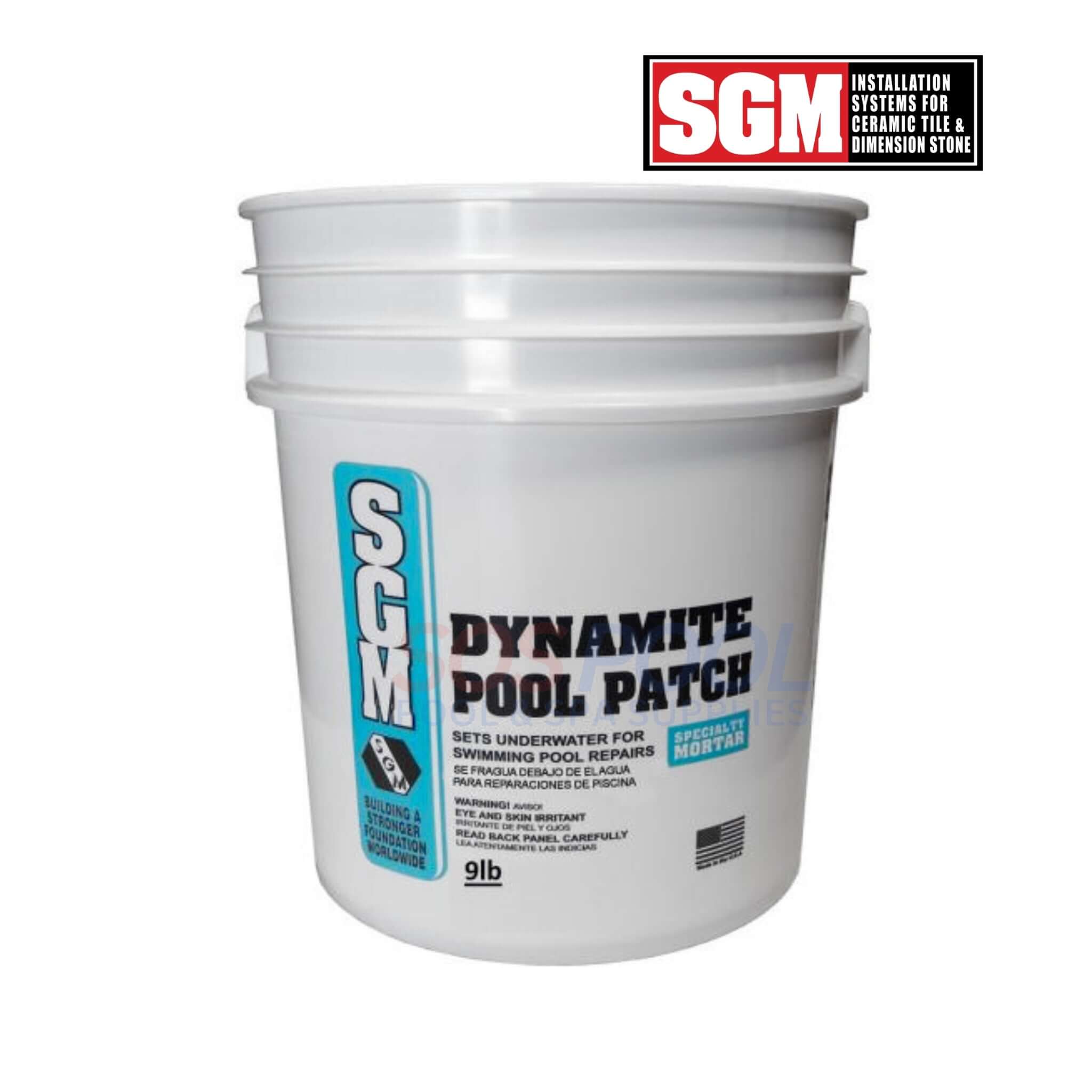 SGM Dynamite Pool Underwater Patch Repairs | White | 9lbs | PLBPP49