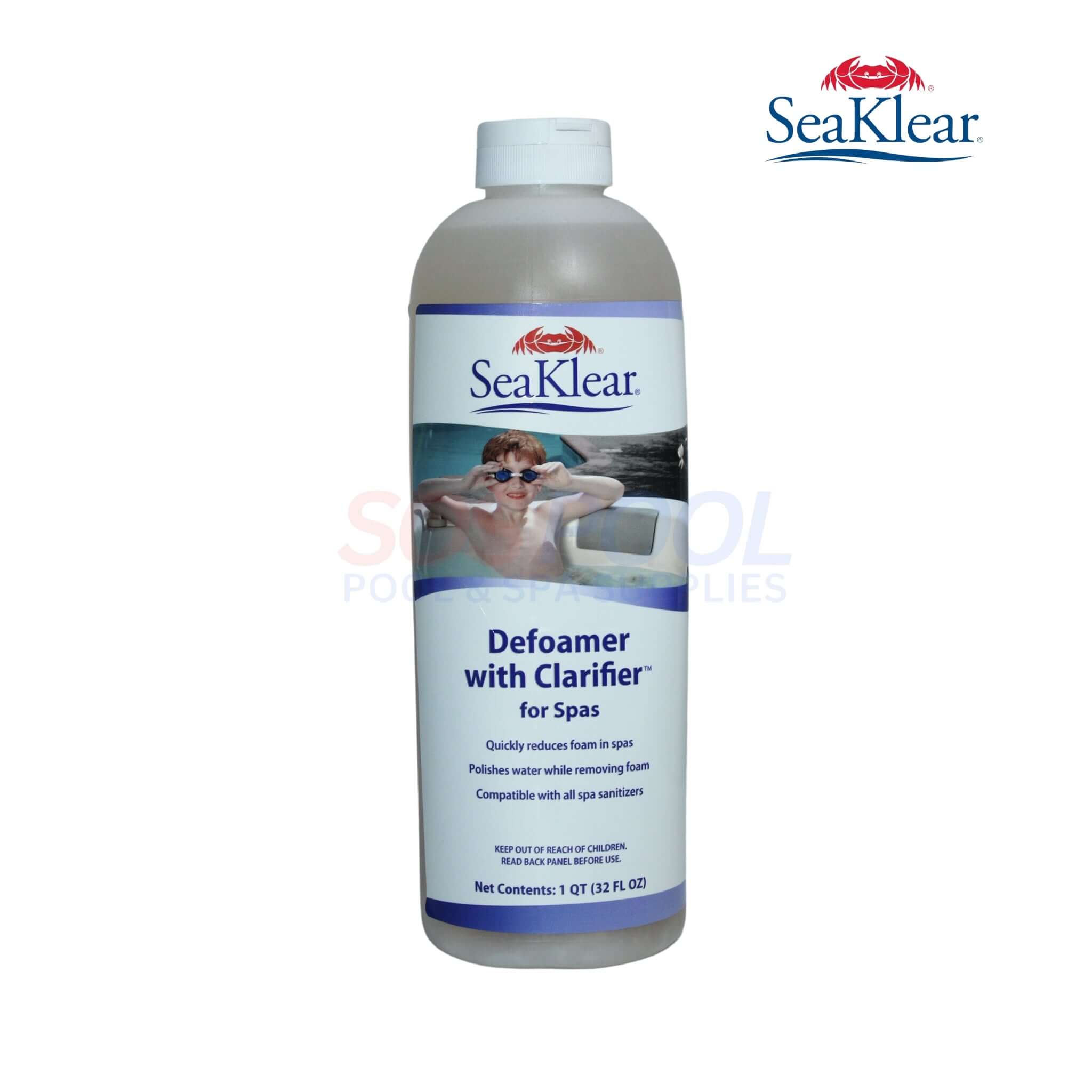 SeaKlear Spa Self-Floccing Defoamer With Clarifier | 32oz | 90410SKR
