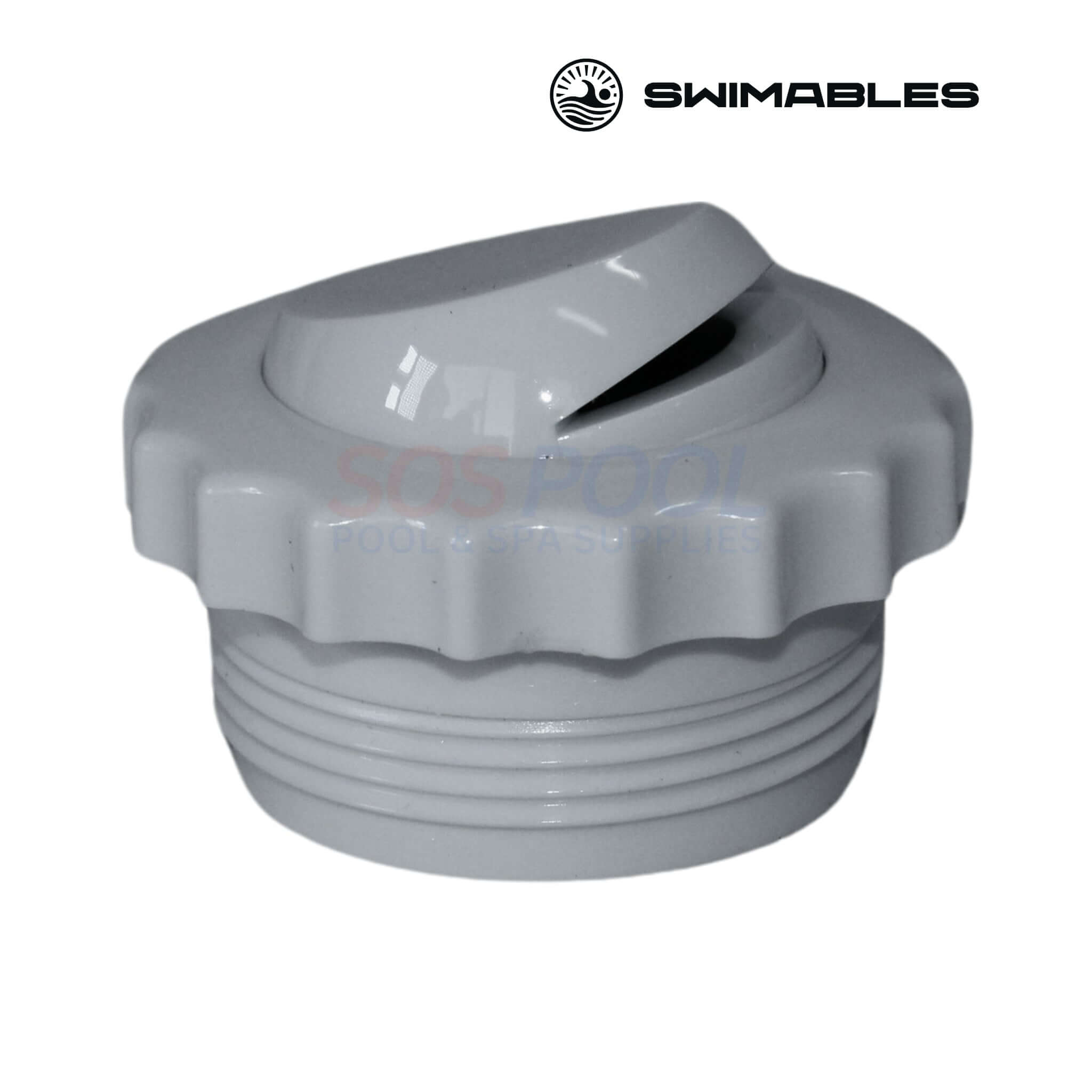 Swimables MIP Threaded Directional Eyeball Fitting Slotted | Grey | 1.