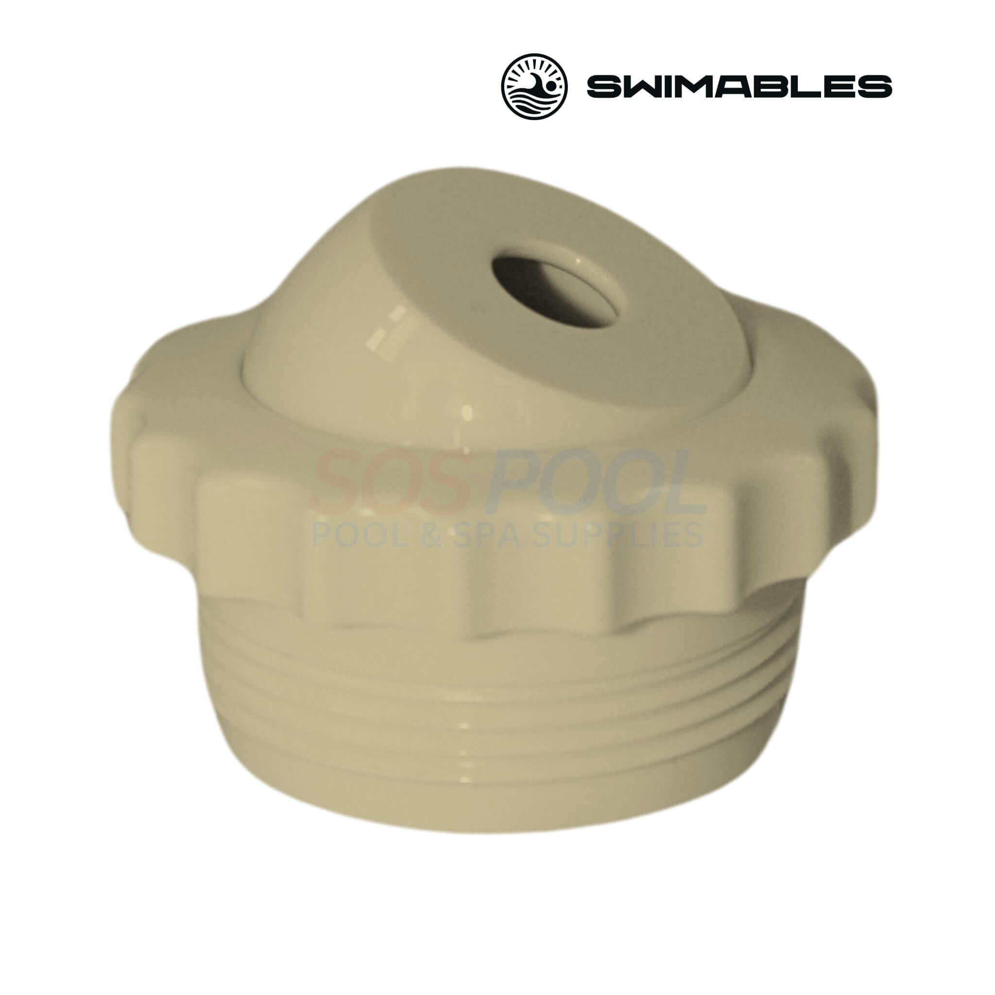 Swimables Directional Threaded Eyeball Fitting | Tan | 1.5" x .375"