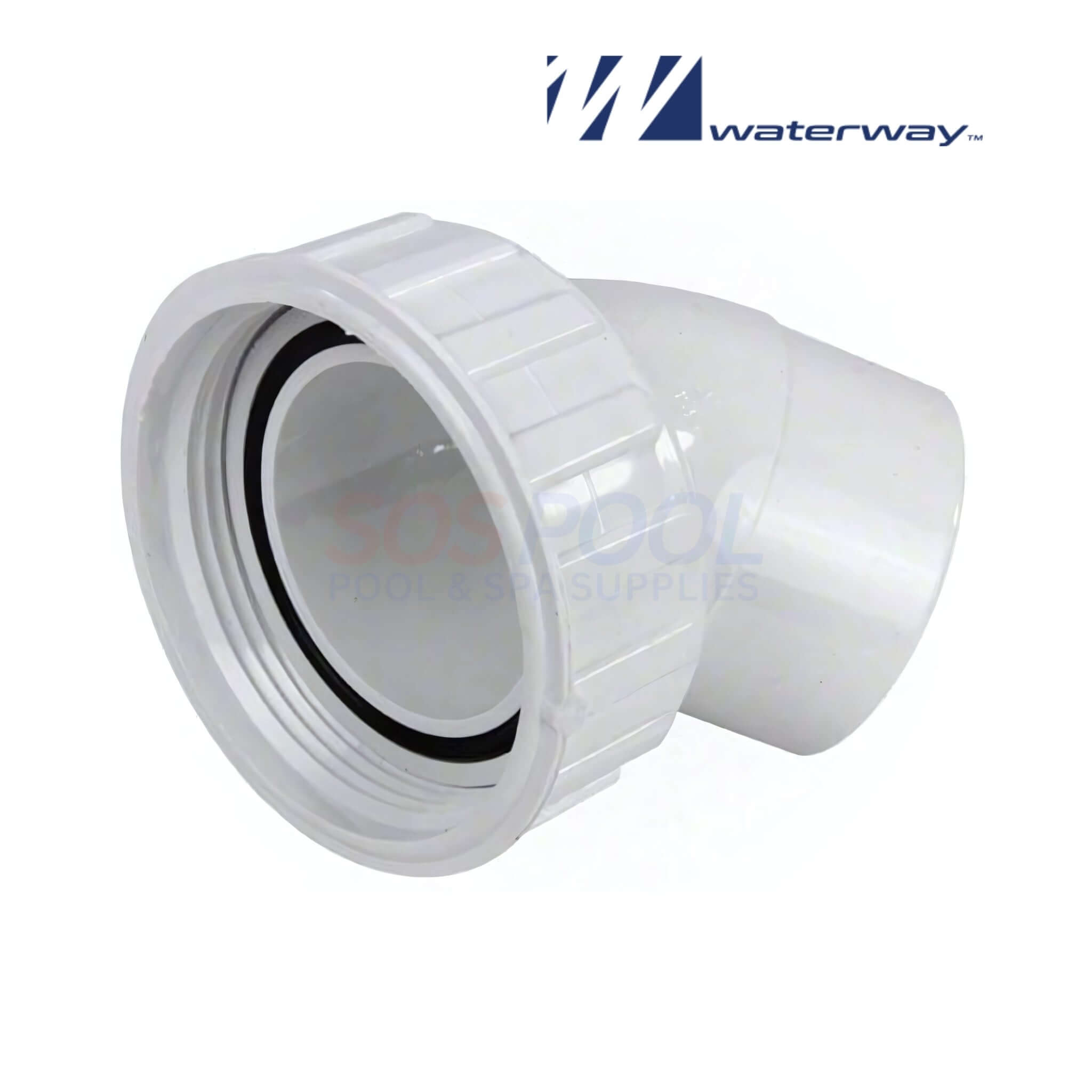 Waterway 2" Pump Union Nut with 2" 45 Degree Spigot & O-Ring | 400-430