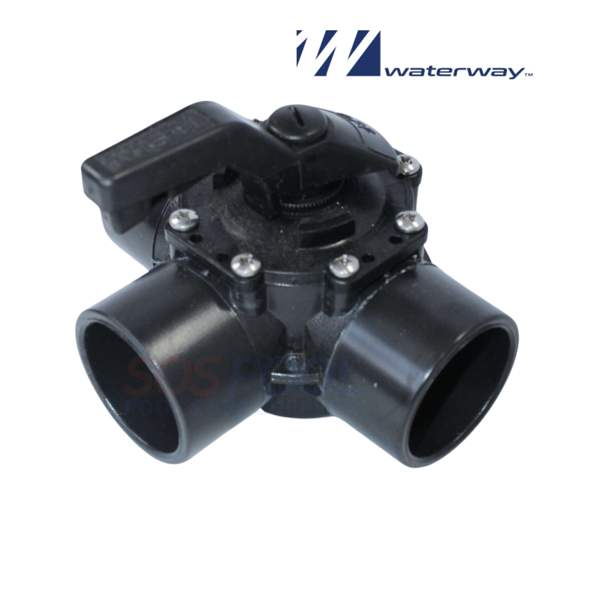 Waterway TruSeal 3-Way Diverter Valve | 2" Socket x 2.5" Spigot | 600-